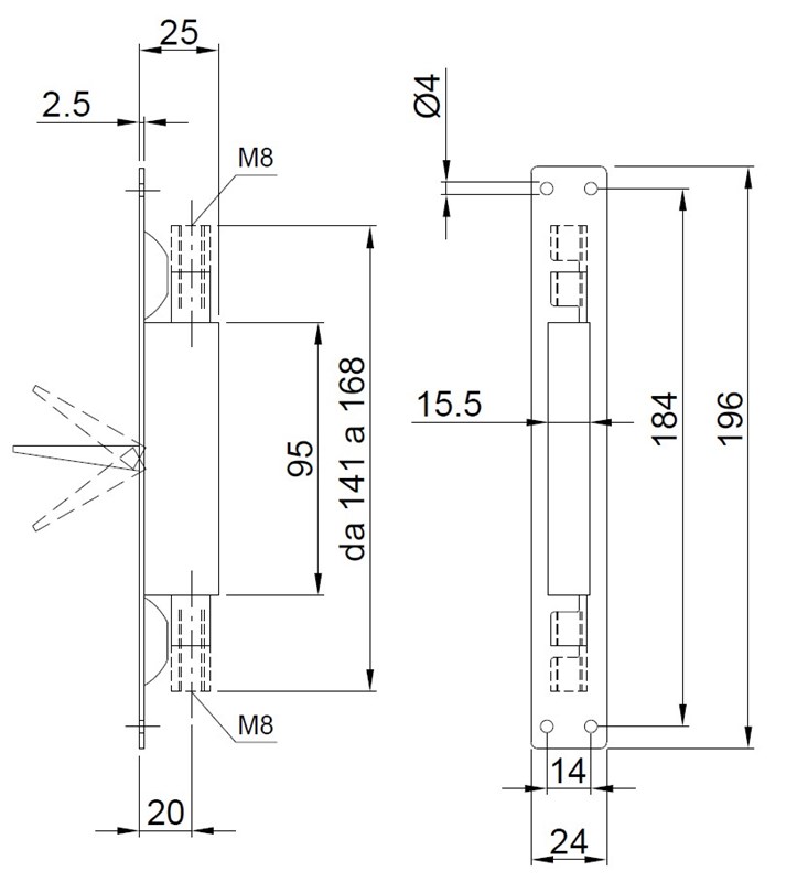 Flush bolt DF330 | ABLOY for Trust